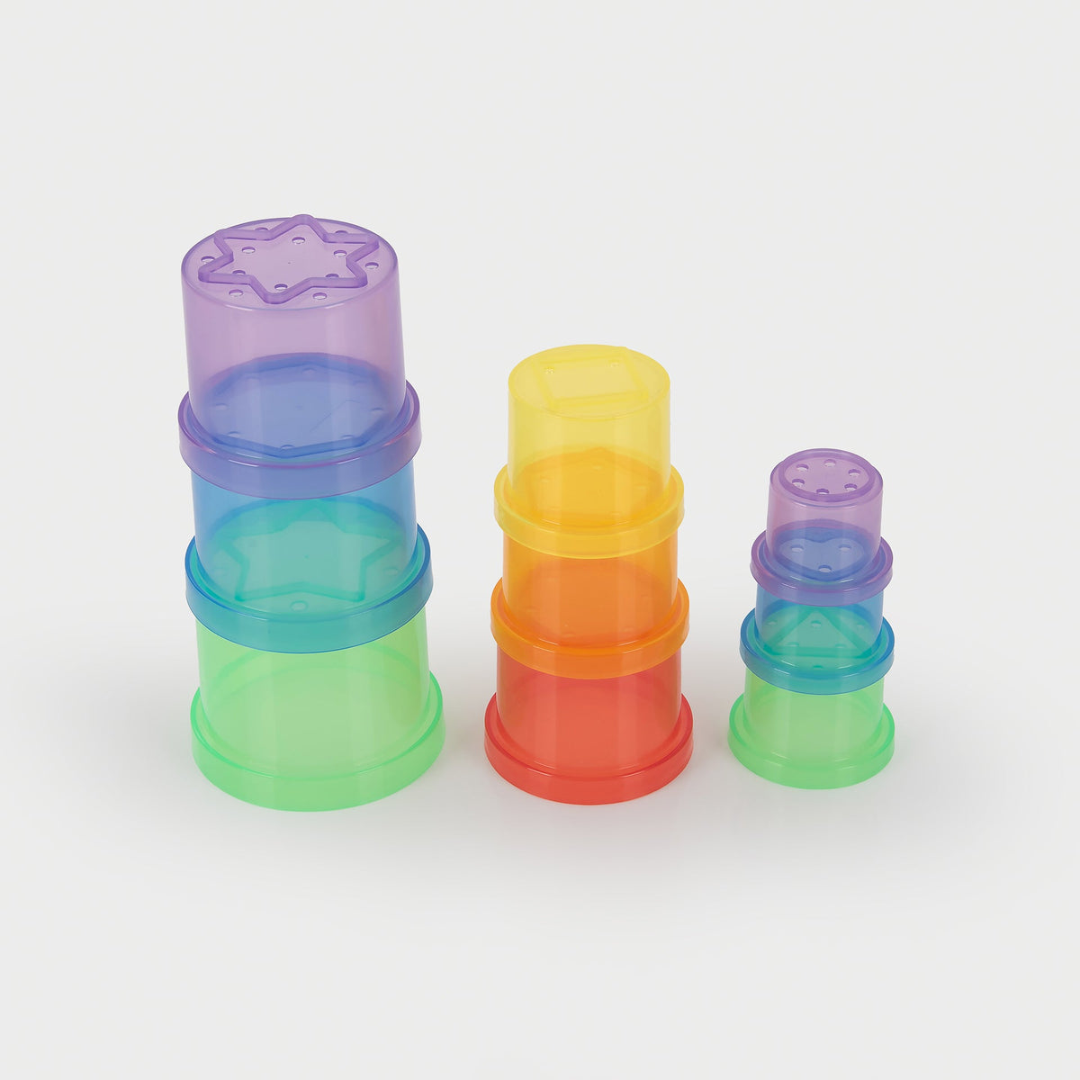 Translucent Colour Stacking Cups - Pack of 9 – tickit® EU